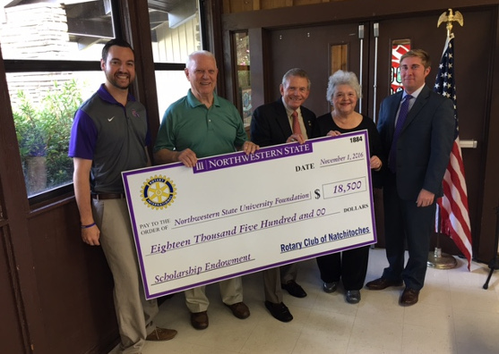 Rotary Club donates to NSU Foundation | Natchitoches Parish Journal