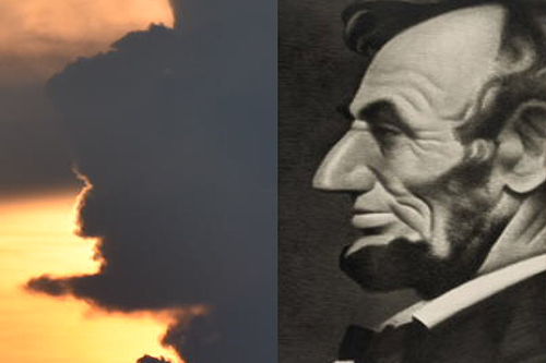 Resident takes photo of Abraham Lincoln cloud | Natchitoches Parish Journal