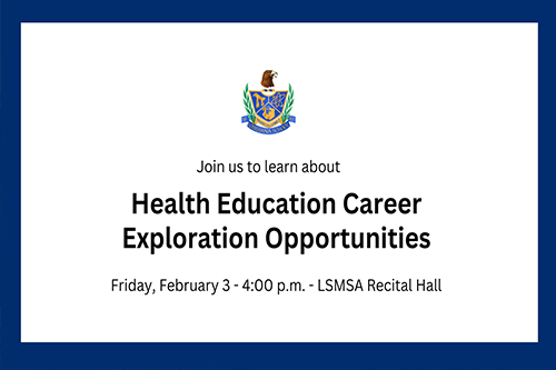 LSMSA hosts Feb. 3 health education career presentation | Natchitoches ...