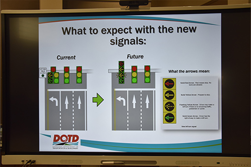 DOTD Hosts Public Meeting to Discuss New Style Flashing Yellow Traffic ...