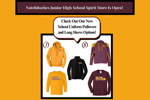 Natchitoches Junior High School Spirit Store | Natchitoches Parish Journal