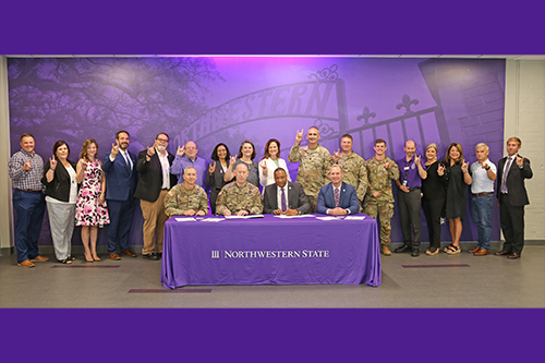 NSU, Fort Johnson sign credit transfer agreements | Natchitoches Parish ...