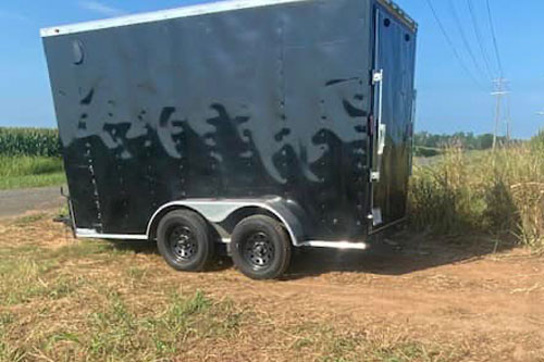 Stolen cargo trailer recovered in field off Lateral Lane | Natchitoches ...